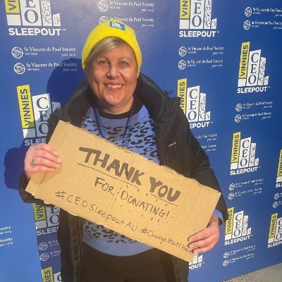 CEO SLEEPOUT - Sharon Samson